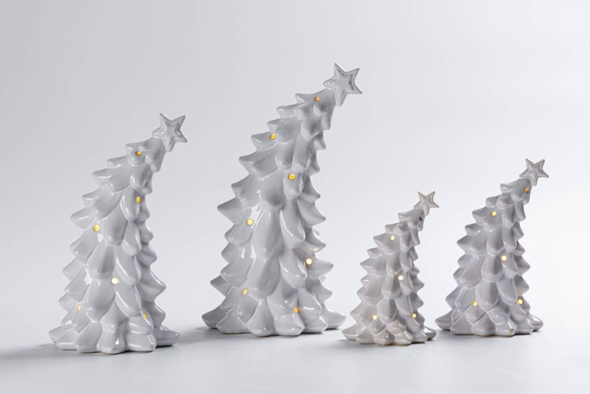 White Ceramic Christmas Trees Wholesale - Homey Ceramic