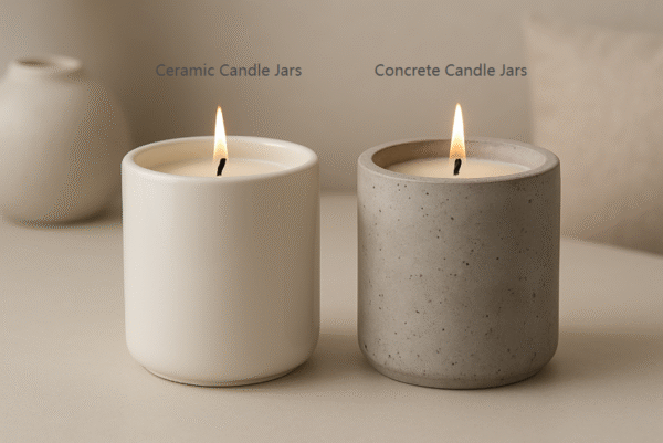 Ceramic vs Concrete Candle Jars - Homey Ceramic